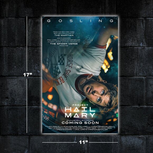 Art | Project Hail Mary Movie Poster 11x17 Film Wall Art Print Merch ...